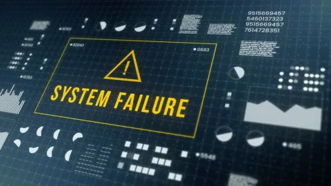 System failure fail security computer br... | Stock Video | Pond5