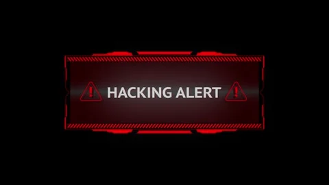 System hacking error Alert message. Back... | Stock Video | Pond5