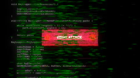 System hacking message Background code b... | Stock Video | Pond5