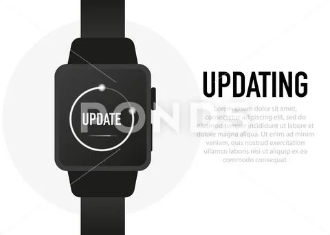 System software update and upgrade concept. Loading process screen. Vector il: Royalty Free ...