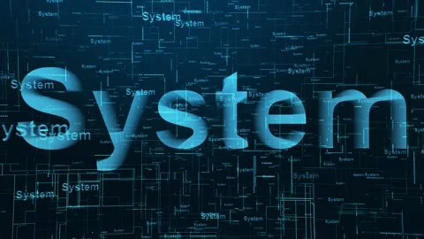 System text technology animated backgrou... | Stock Video | Pond5