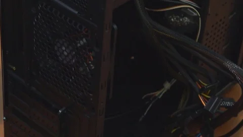 the system unit of the stationary comput... | Stock Video | Pond5