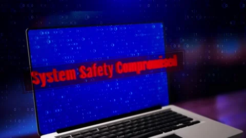 System Warning Virus sign Digital Noise ... | Stock Video | Pond5
