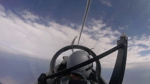 T-6 Texan II Cockpit Footage pilot looki... | Stock Video | Pond5