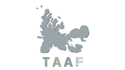 TAAF map with paper regions. Animated co... | Stock Video | Pond5
