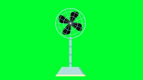 Table Fan and Stand Fan green screen Ani... | Stock Video | Pond5