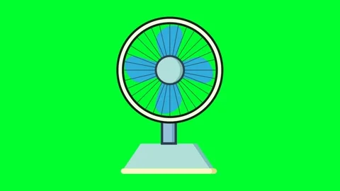 Table Fan and Stand Fan green screen Ani... | Stock Video | Pond5