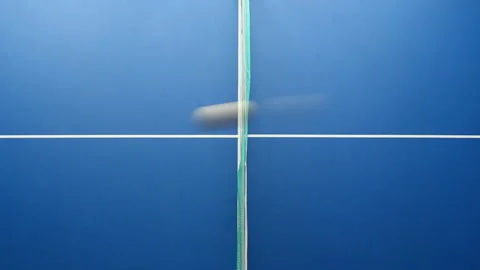 Table tennis ping-pong top view | Stock Video | Pond5