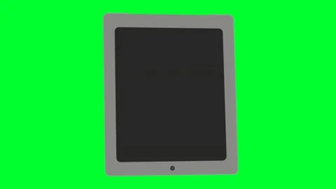 Tablet on Green Screen Animation 4k. Tab... | Stock Video | Pond5