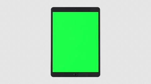 Tablet with green screen animation in ve... | Stock Video | Pond5