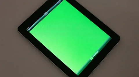 Tablet - green screen | Stock Video | Pond5
