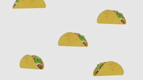 TACO FALLING ALPHA | Stock Video | Pond5