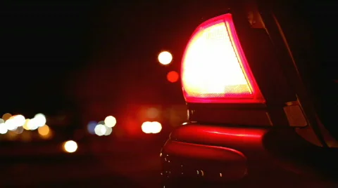 Flashing Tail Light Stock Videos – Royalty-Free HD & 4K Videos