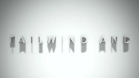 tailwind and 3D title animation white te... | Stock Video | Pond5