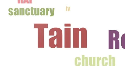 Tain Wordcloud Animated On White Backgro... | Stock Video | Pond5