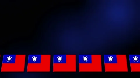 Taiwan Flag Animated Background 3d Anima... | Stock Video | Pond5
