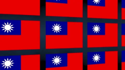 Taiwan Flag animation 3d, National Flag ... | Stock Video | Pond5