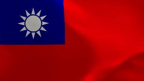 Taiwan Flag Waving Flag Animation 4K Mov... | Stock Video | Pond5