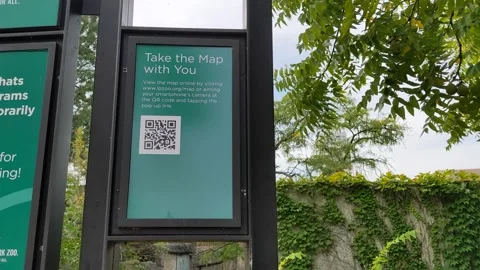 Take the Map With You QR Code Signage | Stock Video | Pond5
