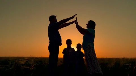 Taking care of children by parents. Chil... | Stock Video | Pond5