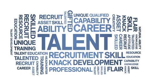 Talent animated word cloud,animation tag... | Stock Video | Pond5