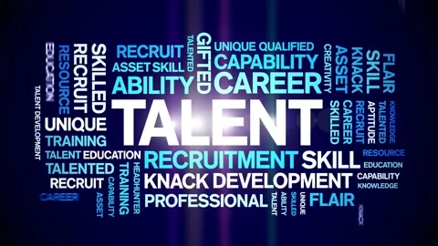 Talent animated word cloud,animation tag... | Stock Video | Pond5