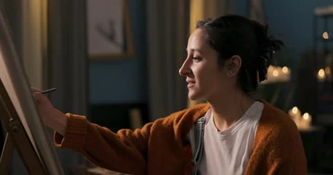 Talented beautiful talented popular arti... | Stock Video | Pond5