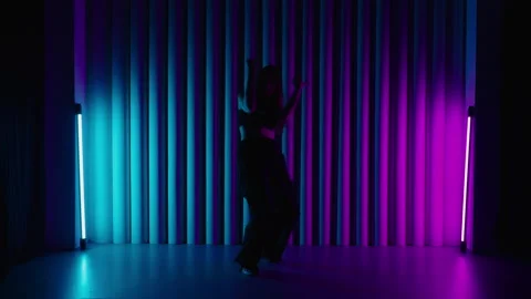 Talented Teen Girl Dancing Hip-Hop Dance... | Stock Video | Pond5