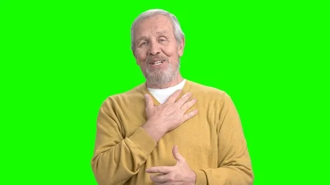 Old Man Talking Green Screen Stock Video Footage | Royalty Free Old Man ...