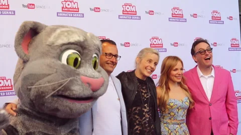 Talking Tom Animated Series Red Carpet E... | Stock Video | Pond5