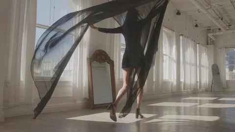 Tall Fashion Model Does Catwalk While Ho... | Stock Video | Pond5