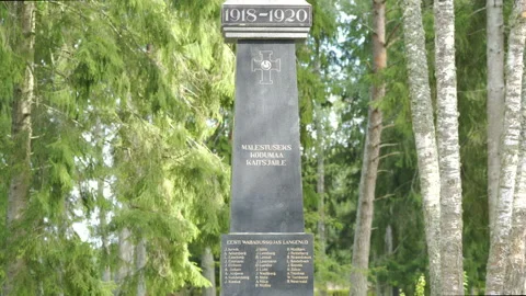 The tall monument with the legends insid... | Stock Video | Pond5