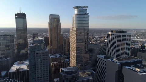 Tallest Skyscrapers of Downtown Minneapo... | Stock Video | Pond5