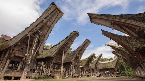 Tana Toraja Indonesia - Pallawa Village ... | Stock Video | Pond5