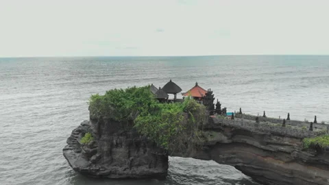 Tanah Lot Temple in Tabanan is one of th... | Stock Video | Pond5