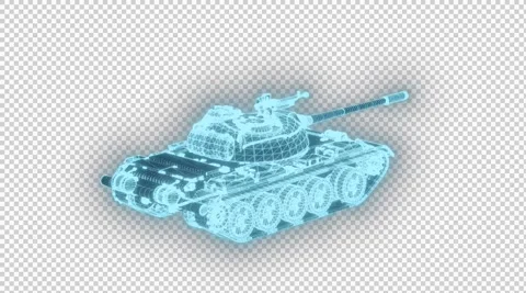 tank-2 Military HUD with Alpha Channel | Stock Video | Pond5