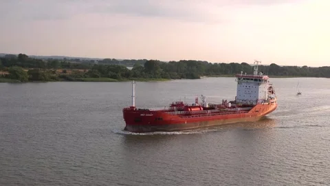 Tanker at sea, cargo ships. Petroleum Ta... | Stock Video | Pond5