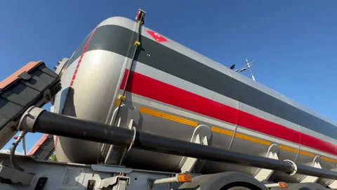 Tanker truck (Gasoline tanker, gas truck... | Stock Video | Pond5