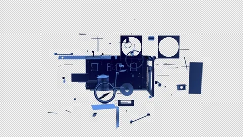 Tape Recorder in a Hud View animation | Stock Video | Pond5