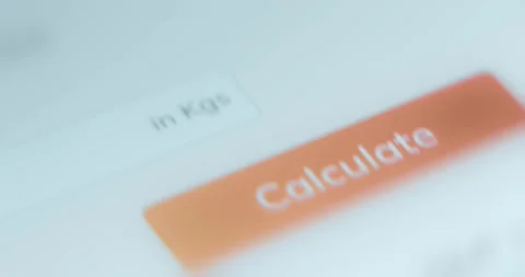 Tapping the Calculate button for calcula... | Stock Video | Pond5