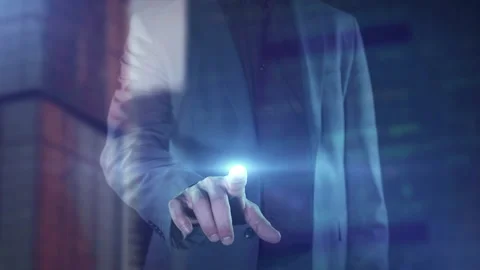 Tapping the screen with flash effect | Stock Video | Pond5