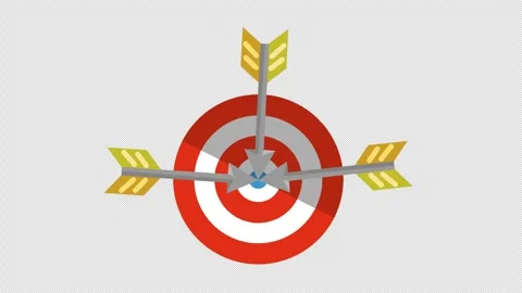 Target and Arrow Cartoon Animation in Tr... | Stock Video | Pond5