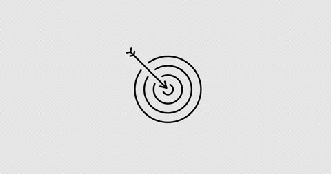 target animated outline icon | Stock Video | Pond5