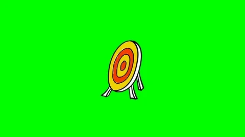 Target with arrow and banner. Animation ... | Stock Video | Pond5