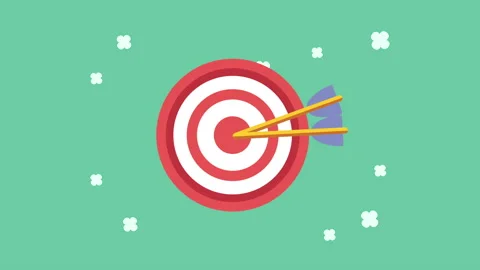 target with arrow animation | Stock Video | Pond5