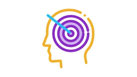 target to brain Icon Animation | Stock Video | Pond5