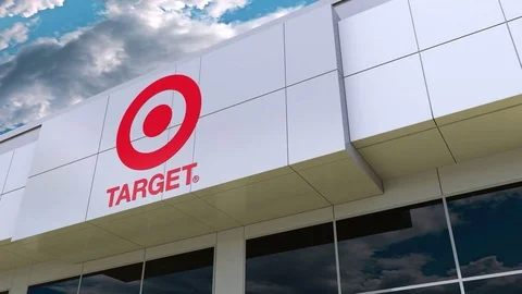 Target Corporation logo on the modern bu... | Stock Video | Pond5