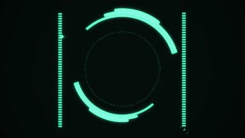 Target Interface 8bit Green Display Moni... | Stock Video | Pond5