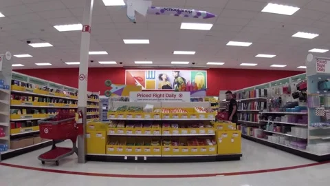 Target retail store interior main aisle ... | Stock Video | Pond5
