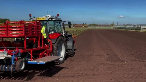 Tarleton, UK; 2025 April, 02; Massey Fer... | Stock Video | Pond5
